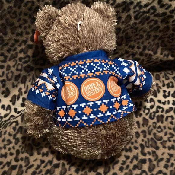 Dave & Buster’s | Toys | Nwt Dave Busters Teddy Bear Db Logo Plush Ugly ...